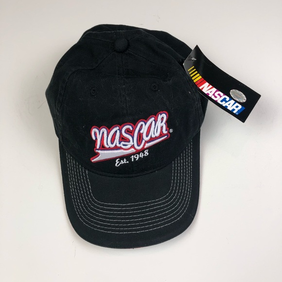 Nascar | Accessories | New Nascar Racing Black Cap Hat With Embroidered ...